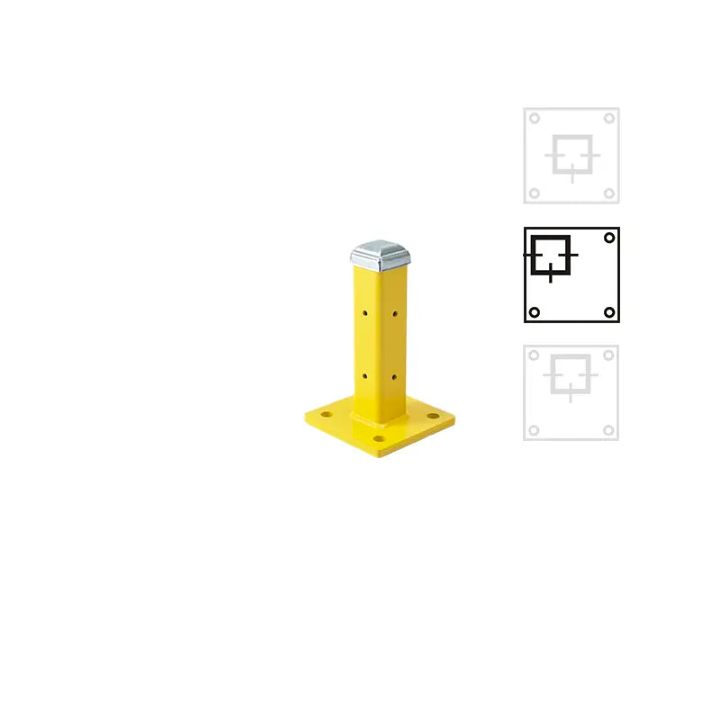 12" Corner Offset Guard Rail Post with Cap – Racking Pros