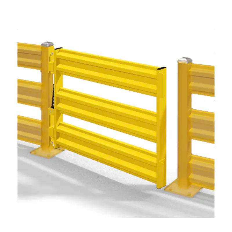 48" Yellow Guard Rail Safety Gate – Racking Pros